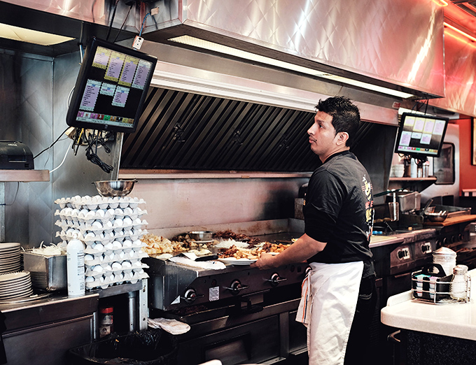 Behind the scenes where breakfast magic happens with the precision of a Swiss watch factory.