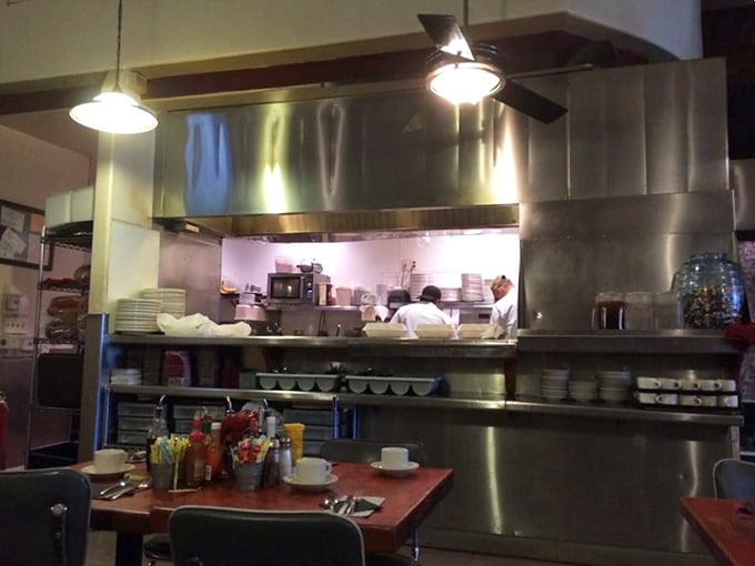 The kitchen at The Griddle operates with the precision of a NASA launch and the creative freedom of jazz improvisation. Breakfast magic in the making.