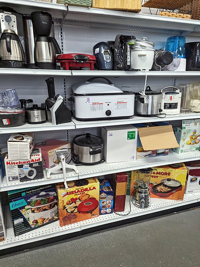 Kitchen appliance heaven or small appliance purgatory? Either way, that KitchenAid mixer costs less than two fancy restaurant dinners.