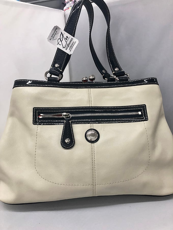 Designer or doppelgänger? This black-and-white handbag brings classic style without the luxury price tag. Fashion finds abound.