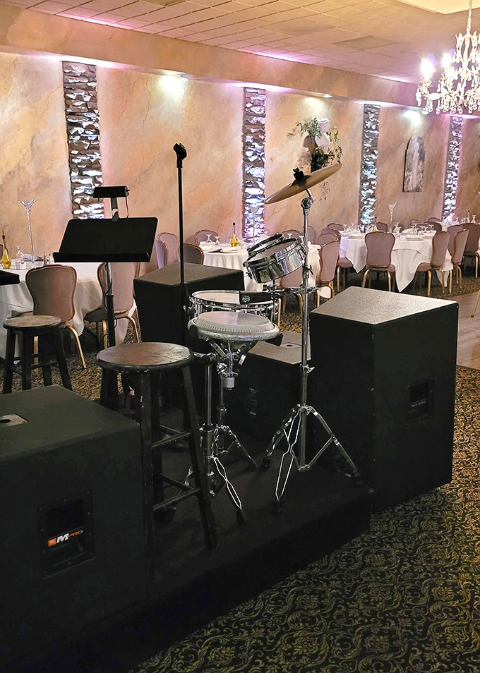 Live music adds another sensory dimension to the dining experience, turning a meal into a complete evening of entertainment.