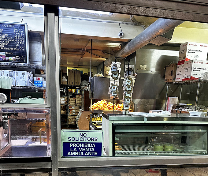 The ordering counter—where relationships between hungry customers and fried chicken happiness begin.