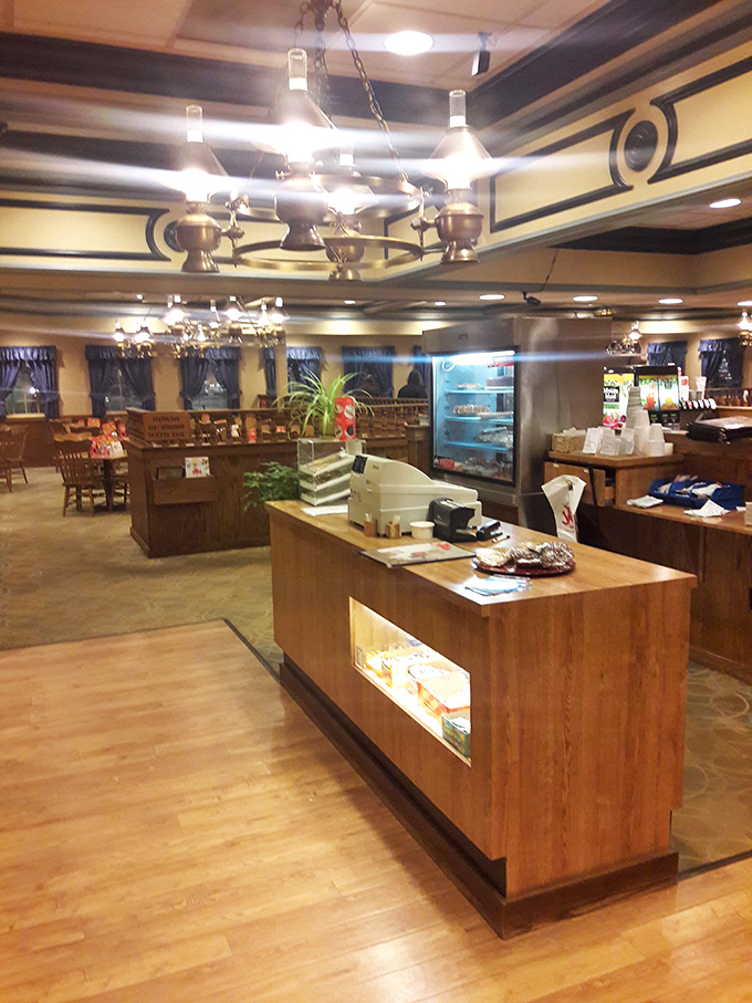 The counter where breakfast dreams come true. Those wooden chairs have supported generations of happy, well-fed Ohioans.