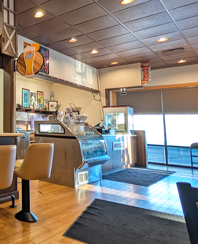 The ordering counter – where barbecue dreams begin and diet plans go to die, gloriously and without regret.