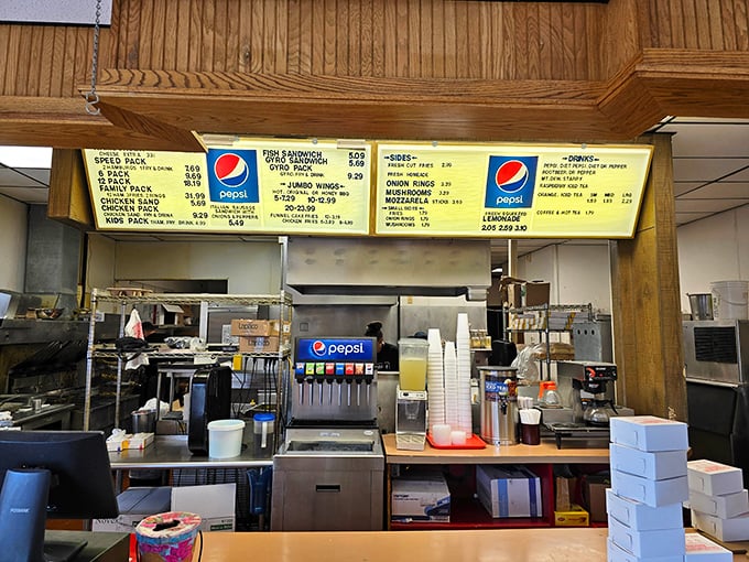 Where the magic happens – no smoke, no mirrors, just honest cooking. The command center of comfort food.