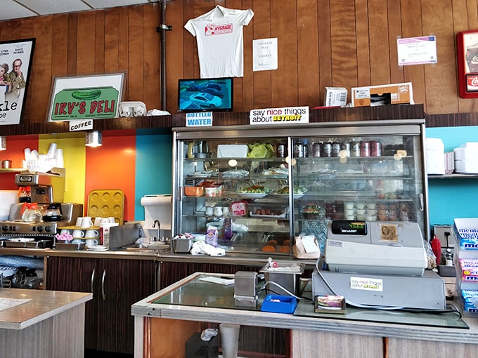 Behind this glass case lies treasure more valuable than gold—meats and sides prepared the same way for generations, no food trends required.