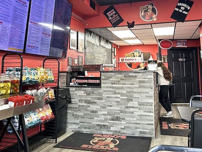 Where sandwich dreams become reality. That stone counter has witnessed countless moments of ordering anticipation.