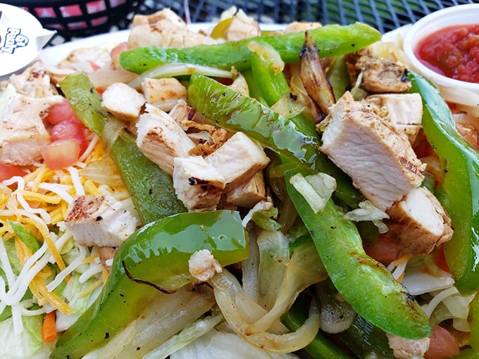 Fresh salad provides the perfect counterbalance to all that glorious smoky barbecue richness.