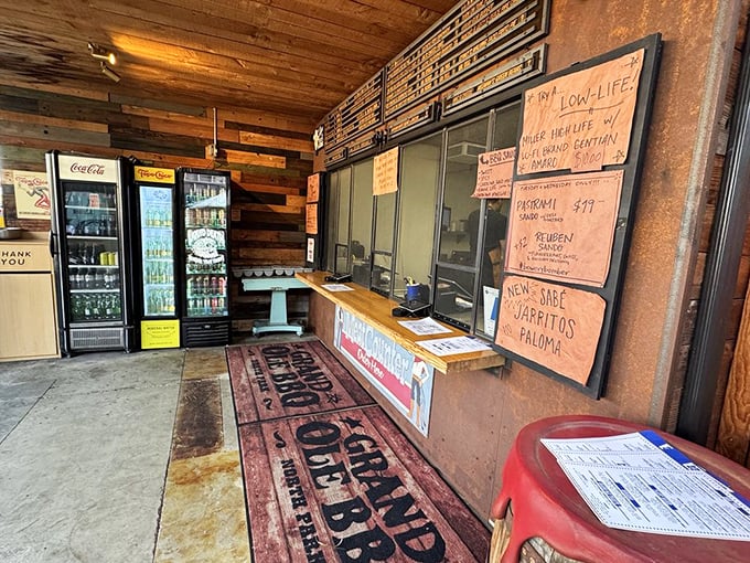 Where the magic begins: simple counter service, handwritten specials, and the promise of meat-induced happiness just moments away.