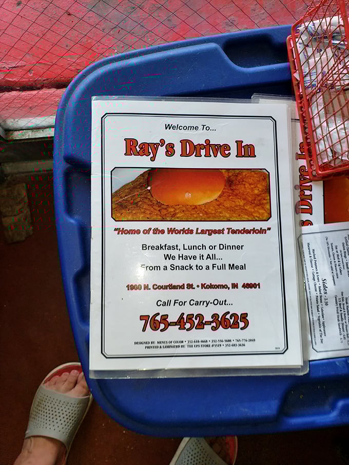Ray's menu proudly announces itself as "Home of the World's Largest Tenderloin"—a claim that seems less like boasting and more like a public service announcement.