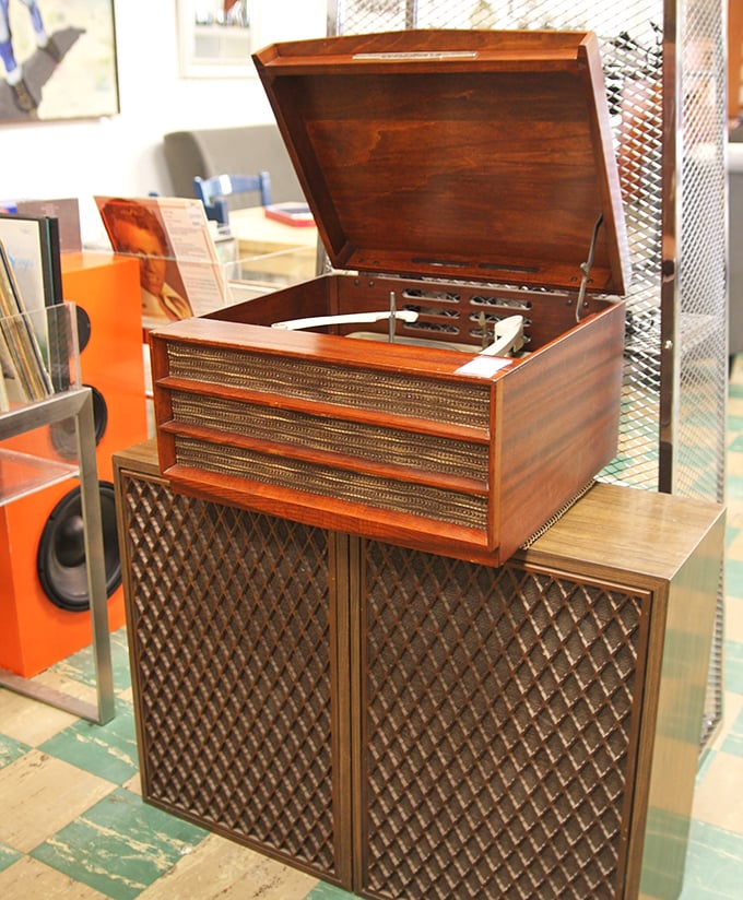 Not just a record player—a time capsule of sound that makes your digital playlist seem soulless by comparison. Vinyl isn't making a comeback; it never left.