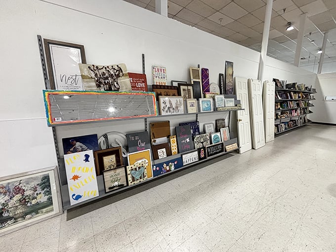 The "instantly make your place look decorated" section. From motivational quotes to abstract art – instant personality without the interior designer invoice.