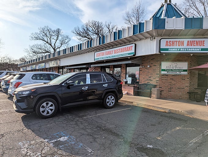 Ashton Family Restaurant's distinctive blue crown and brick foundation have been feeding Manassas families for generations. 