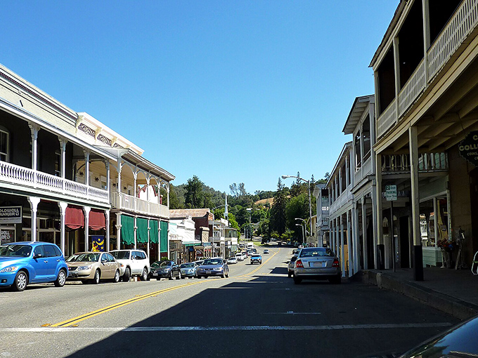 Sutter Creek's historic balconies overlook streets where fortune seekers once walked with pockets full of hope.