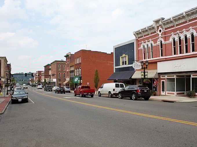 The heart of Cambridge welcomes visitors with classic small-town charm. These historic buildings have witnessed generations of Ohio life.