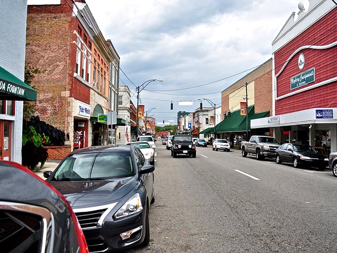 The mountains provide a stunning backdrop to Mount Airy's charming downtown, where Mayberry comes to life.