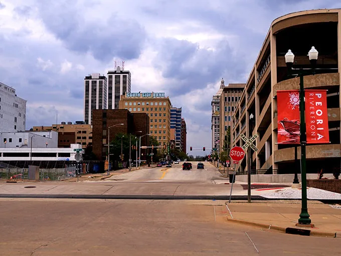 Peoria proves you don't need to downsize your dreams to afford retirement. Those downtown buildings stand tall—like your bank balance will!