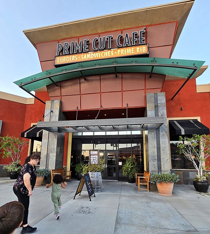 Bright colors and clean lines welcome you to Prime Cut Café. Don't let the shopping center location fool you – serious steak expertise awaits inside.