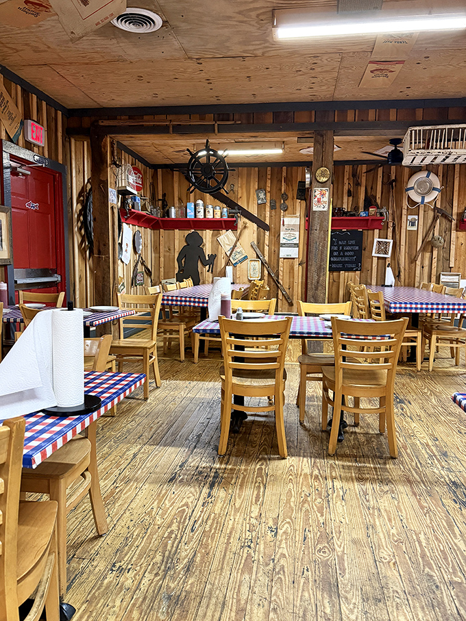Simple, sturdy, and unpretentious—like the food itself, this interior doesn't need to show off to impress you.