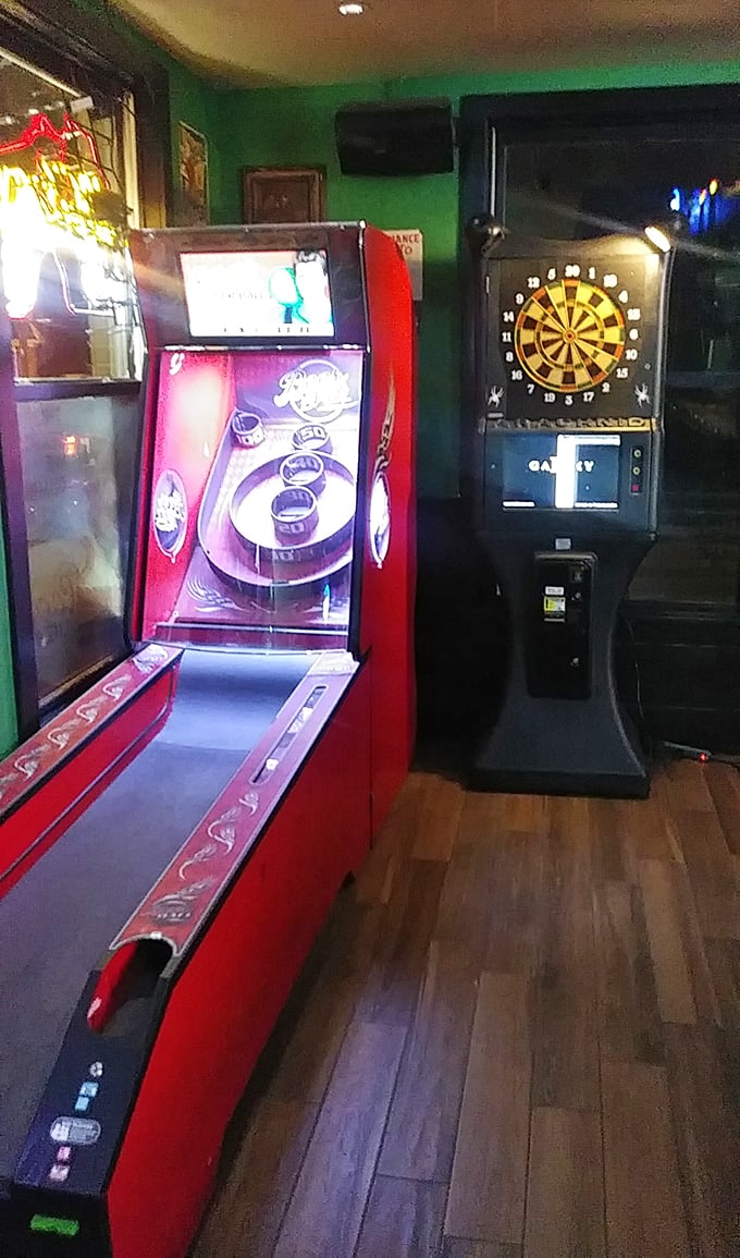 Classic arcade games provide entertainment between courses, because sometimes adults need to rediscover their inner competitive child spirits.