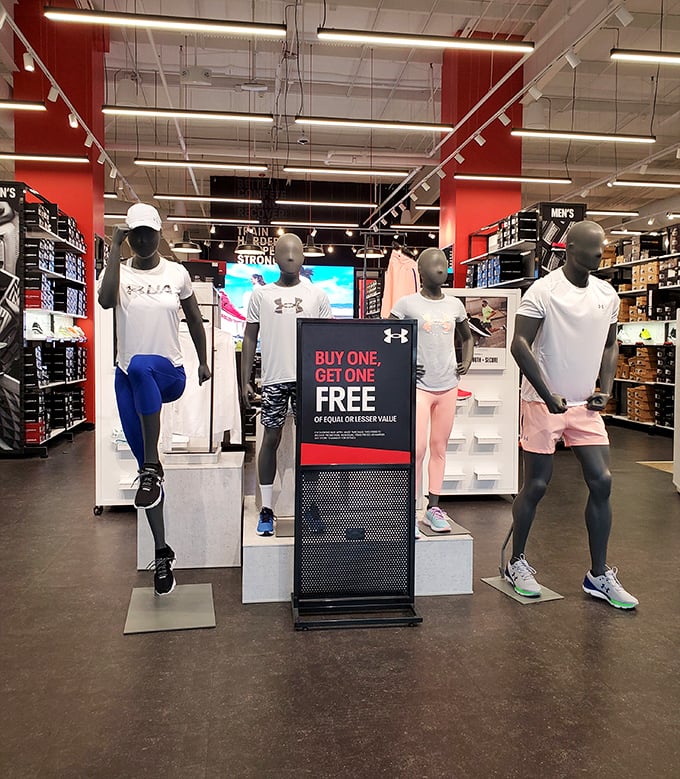 Athletic wear so crisp and organized, you'll feel guilty for breaking a sweat in it. Buy one, get one free—music to a shopper's ears.