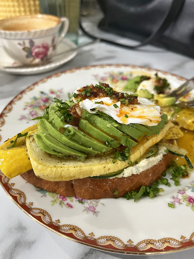 Avocado toast that's not just Instagram-worthy but actually worth eating – where every layer from bread to egg creates perfect breakfast harmony. 