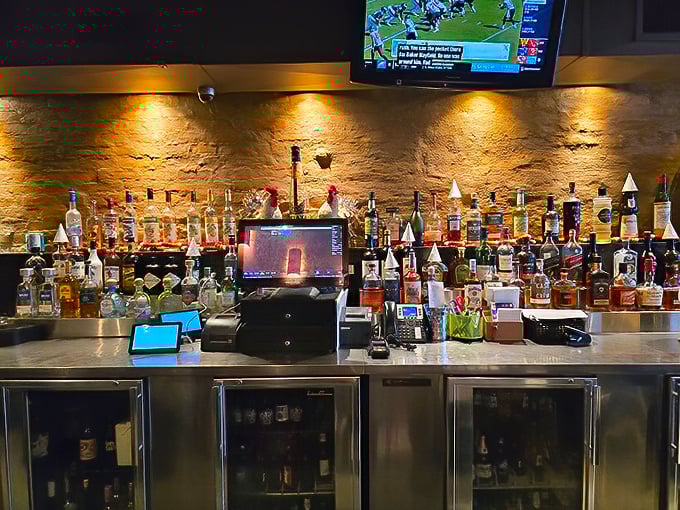 Not just a bar, but a liquid library of spirits. The perfect place to contemplate life's big questions, like "Brisket or ribs?"