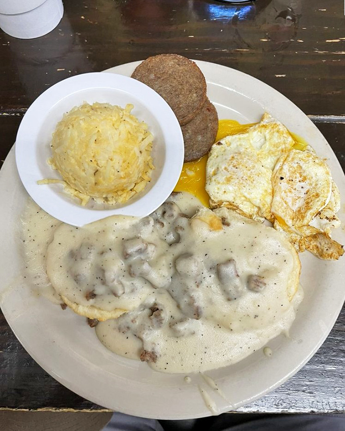 When a biscuit meets gravy, it's not just breakfast—it's a Southern love story told in flaky layers and creamy sauce.