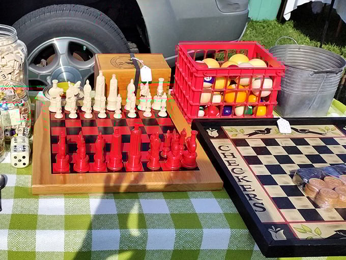 Game night gets a nostalgic upgrade with vintage chess sets and checkerboards that have witnessed decades of friendly competition and family rivalries.