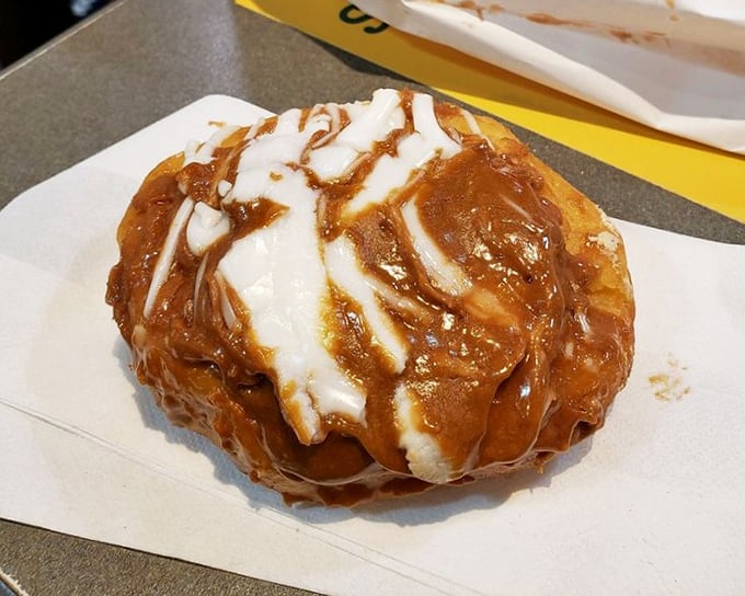 Caramel and apple – a relationship that stands the test of time. This donut proves some classic combinations simply can't be improved upon.
