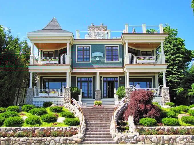 Not just a house—a masterclass in Northern Michigan luxury where every architectural detail seems to whisper, "Yes, lake views are included."