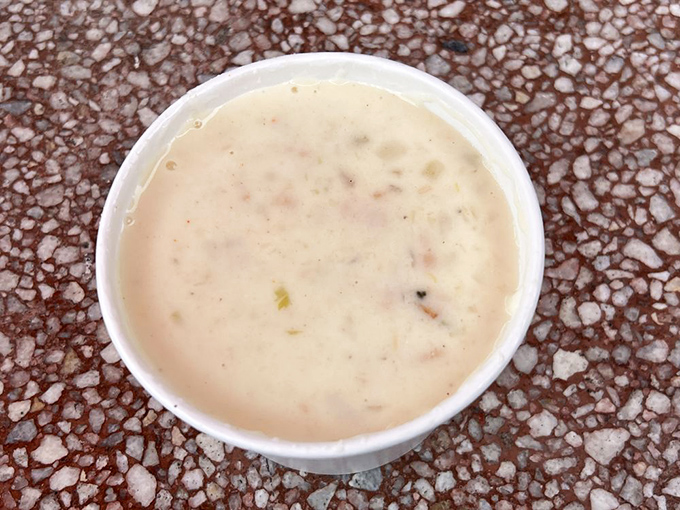 This isn't just clam chowder—it's a creamy ocean hug in a cup. New England might be jealous of how well this West Coast version delivers comfort by the spoonful.