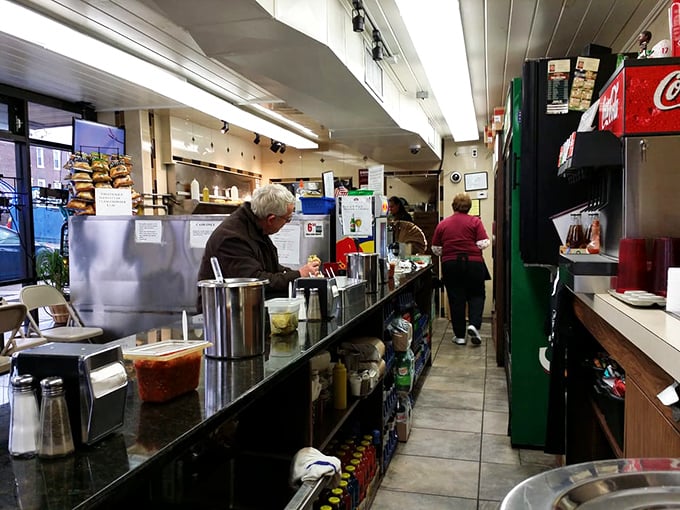 The counter at Dalessandro's isn't just where orders happen—it's where sandwich dreams come true before your very eyes.