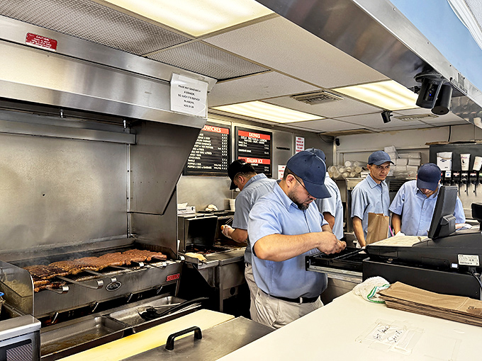 Where the magic happens—a counter that's witnessed more food joy than most five-star restaurants, without a single white tablecloth in sight.