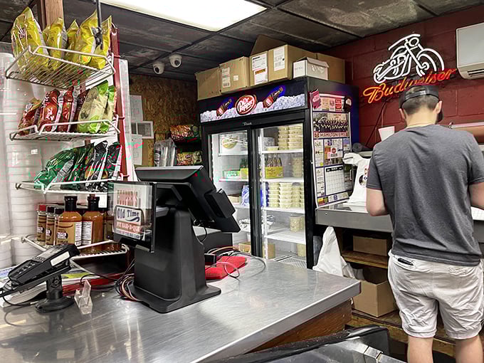 The counter where dreams come true and diets go to die. Notice there's no salad bar in sight—this is intentional.