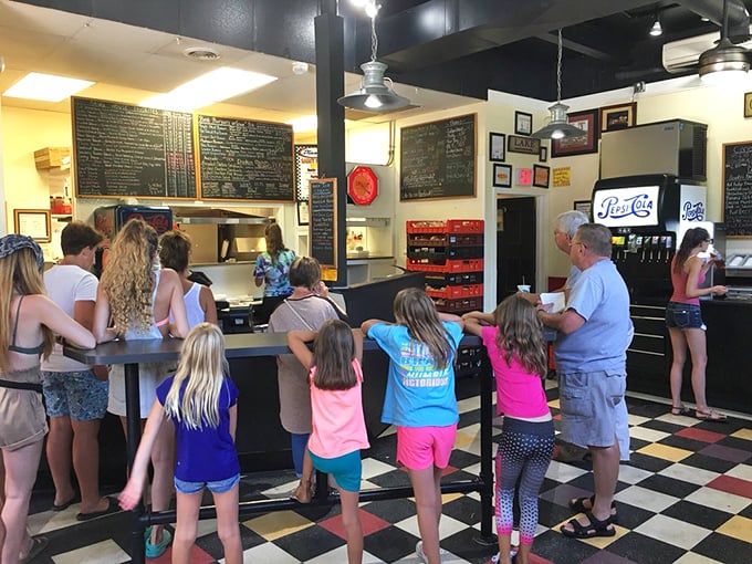 The ordering counter where dreams come true and decisions get deliciously difficult with so many tempting menu options.
