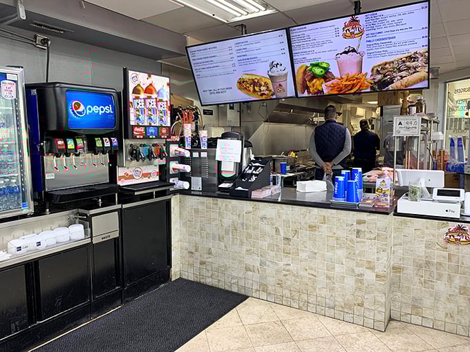 Command central for carnivorous operations – where your burger dreams become aluminum-wrapped reality.