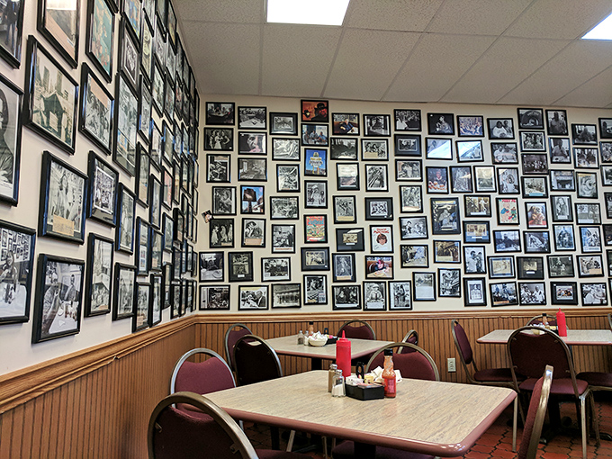 Not just decoration—a visual history book. Each frame captures a moment when someone thought, "This place matters enough to remember."