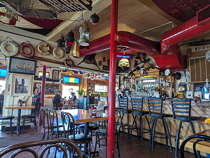 Every inch tells a story at Brennan's. The fishing nets and lanterns aren't for show—they're a genuine tribute to Great Lakes heritage.