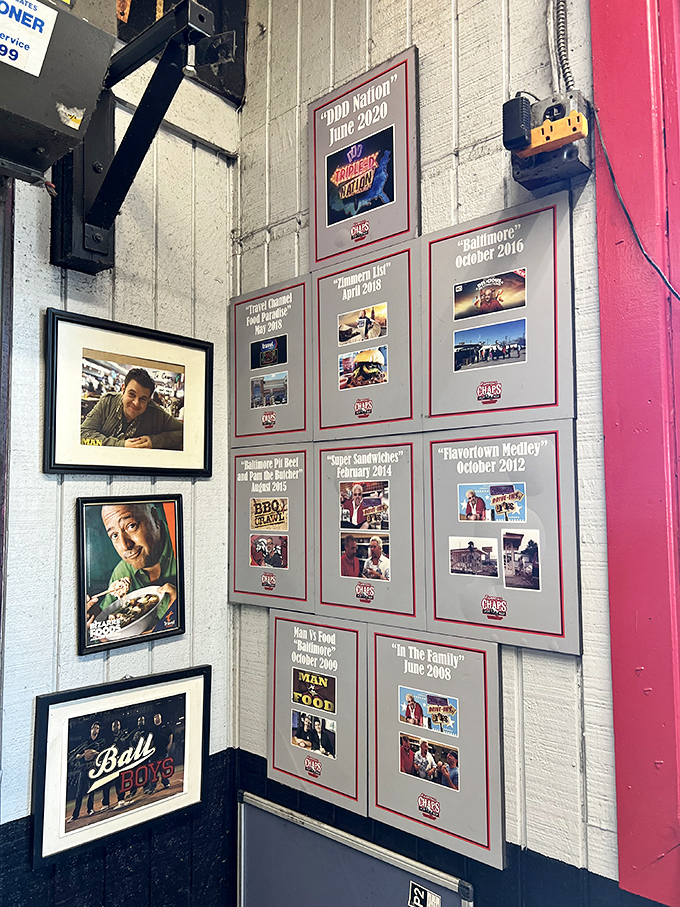 The wall of fame showcases famous visitors who've made the pilgrimage—even celebrities know when to follow their noses.