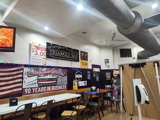 Ninety years in business and still going strong—this dining area has heard more Pittsburgh stories than a veteran sports announcer at Three Rivers Stadium.
