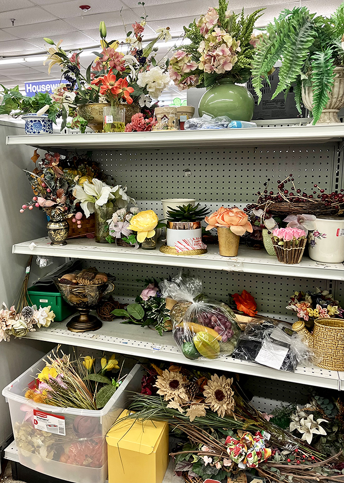 Artificial blooms that never wilt and seasonal décor that's ready for its next celebration – botanical bargains without the need for a green thumb.