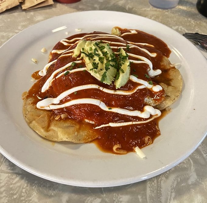Morning sunshine meets Mexican tradition. This colorful plate doesn't just wake up your taste buds—it throws them a fiesta.