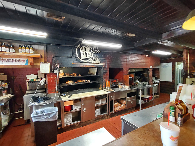 Behind the scenes where smoke meets meat – the kitchen reveals the beautiful simplicity of real pit barbecue in action.