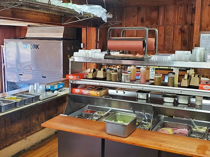 Behind-the-scenes glimpse of sandwich central command. Like NASA for lunch, but with better smells and tastier results. 