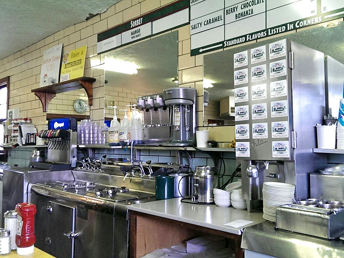 Behind the scenes where magic happens. This isn't just equipment—it's the machinery of joy, churning out memories one scoop at a time.