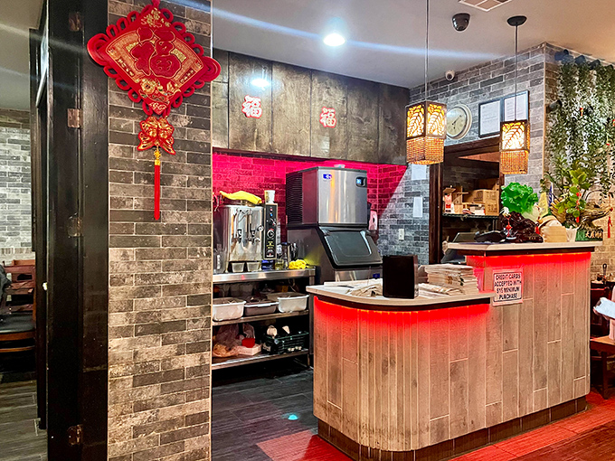 A glimpse into the kitchen's heart reveals the machinery of dim sum magic—where flour, water, and skill transform into edible art.