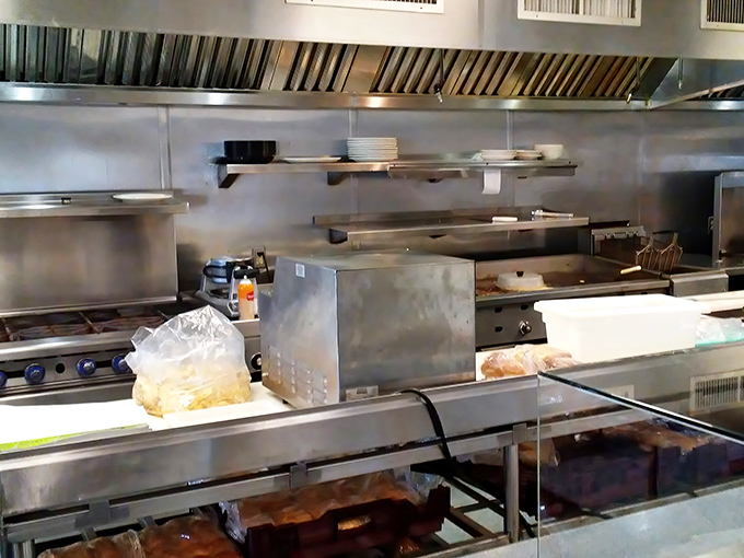 No fancy equipment or celebrity chef theatrics here—just well-worn equipment that's produced thousands of meals that make people genuinely happy.
