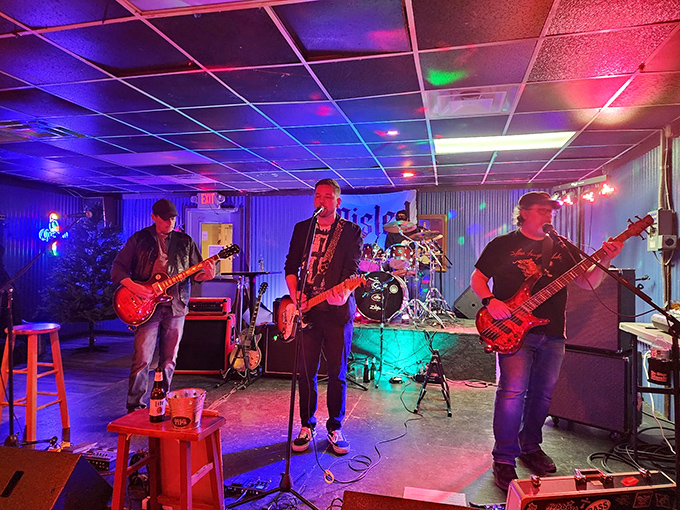 Live music nights transform The Backroom from neighborhood eatery to rockin' venue. Those guitars aren't just for show.