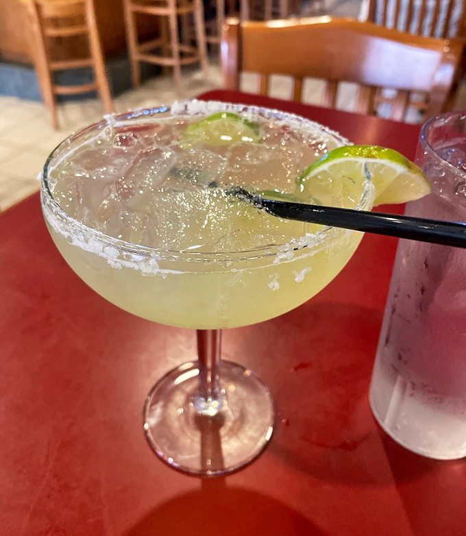 This margarita isn't trying to reinvent the wheel—it's just perfecting it with the right balance of tart, sweet, and "maybe I'll have another."
